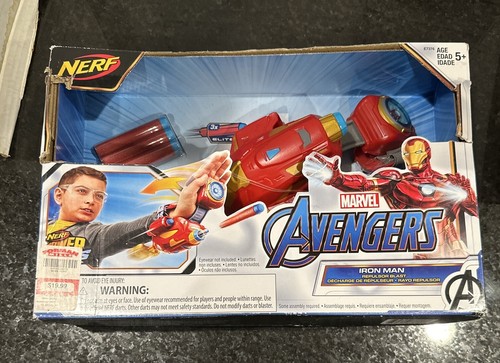 Nerf Gun Avengers Iron Man Repulsor Blast Gauntlet Dart Launching Toy ...