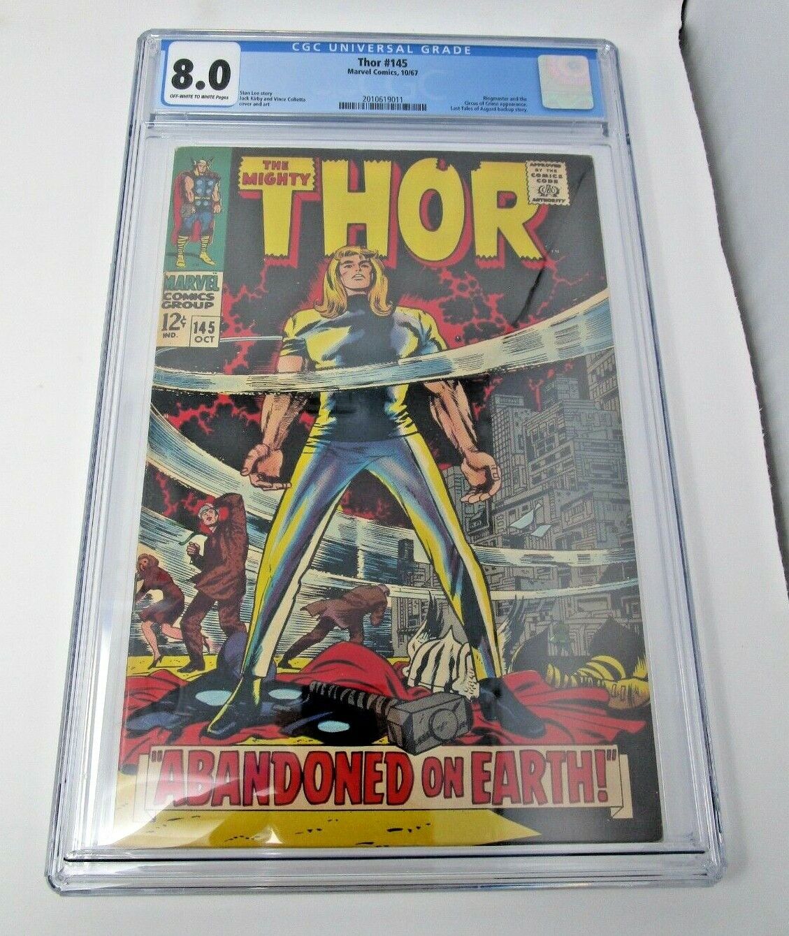 Thor #145 1967 [CGC 8.0 VF] Graded Ringmaster Circus of Crime Last ...