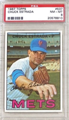 1967 TOPPS #537 Chuck Estrada PSA 8 | eBay