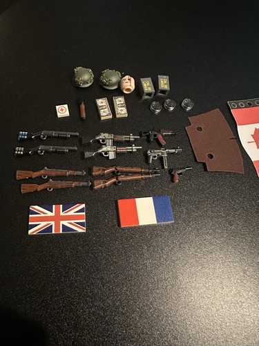 Lego Brickarms Overmolded & Brickmainia Printed Accessories Lot | eBay