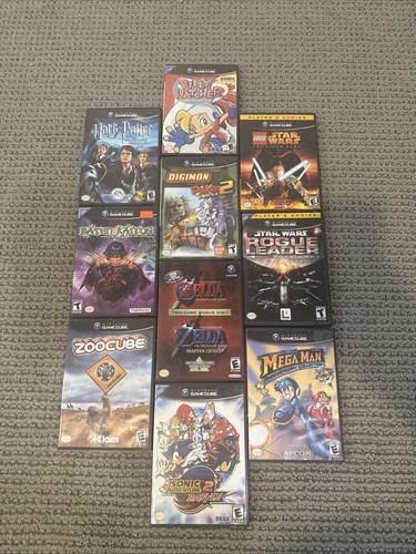 Nintendo GameCube 10 Game Bundle lot Billy Hatcher, Zelda, Digimon ...