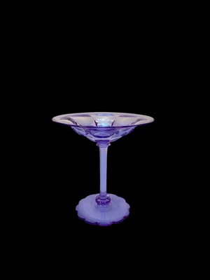 RARE STEUBEN PURPLE TO BLUE ALEXANDRITE / NEODYMIUM GLASS COMPOTE | eBay