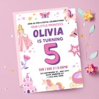 EDITABLE Royal Princess Birthday Party Invitation Template, Instant ...