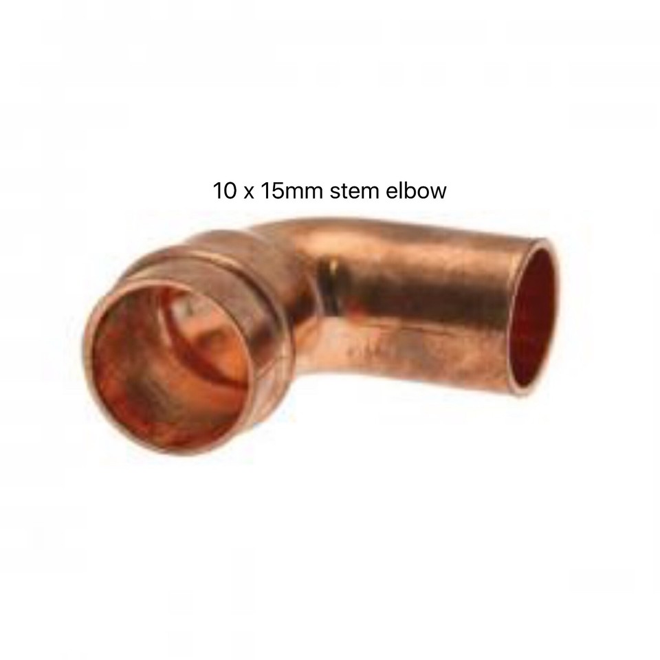 8mm Solder Ring Copper Yorkshire Plumbing Pipe Fittings Pre Soldered ...