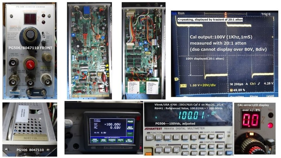 Tektronix PG506 CAL generator(used, full functional, refurbished-cap ...