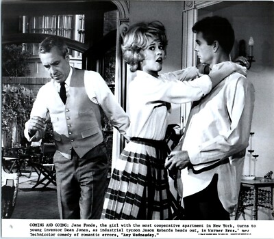 DEAN JONES & JANE FONDA 1966 Any Wednesday Warner Original Movie Still ...