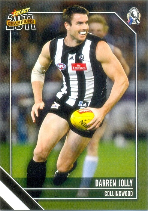 2011 AFL Select Champions Common card 45 - Collingwood - Darren Jolly ...