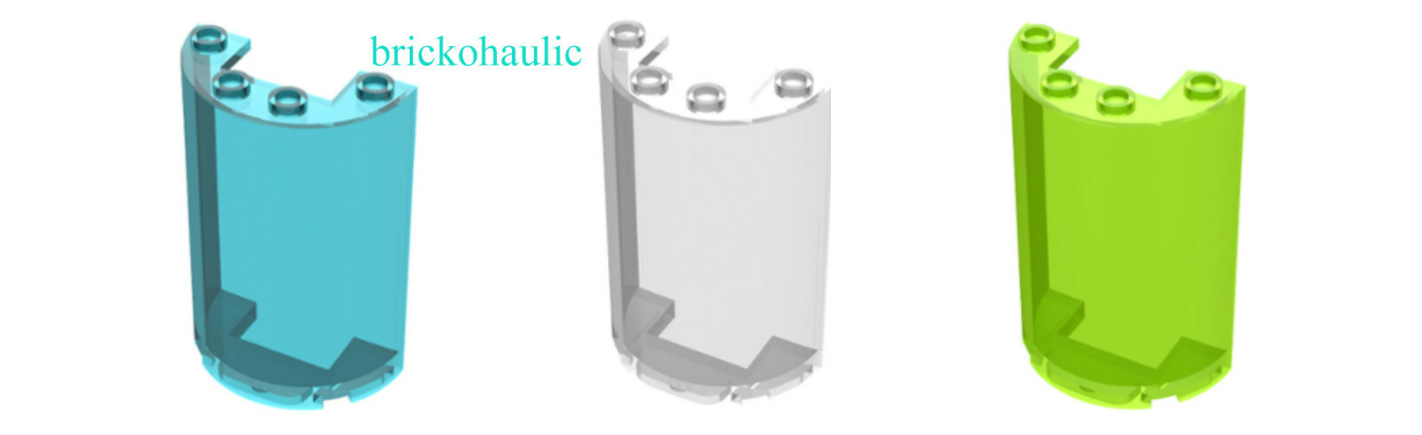 Lego Cylinder Half 2 x 4 x 5 with 1 x 2 Cutout Parts Pieces Lot ALL ...