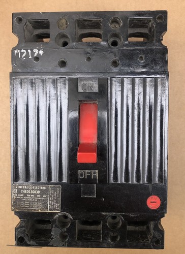 GE THED136030, 30 Amp, 600 Volt, 3 Pole Circuit Breaker UNTESTED | eBay