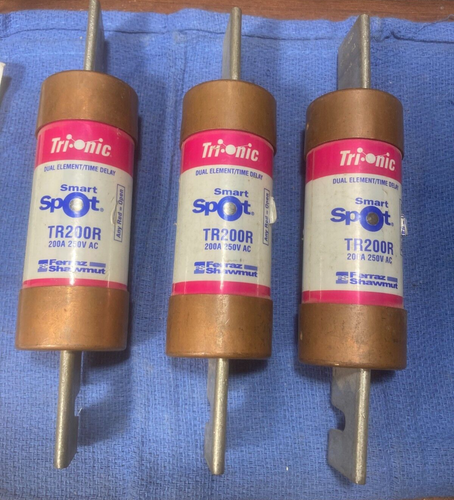 1 Ferraz Shawmut Tri-Onic SMART SPOT TR200R 200 Amp 250VAC Time Delay ...
