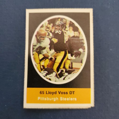 1972 - SUNOCO NFL ACTION PLAYER STAMPS - "LLOYD VOSS" OFFICIAL #65 LOOK ...