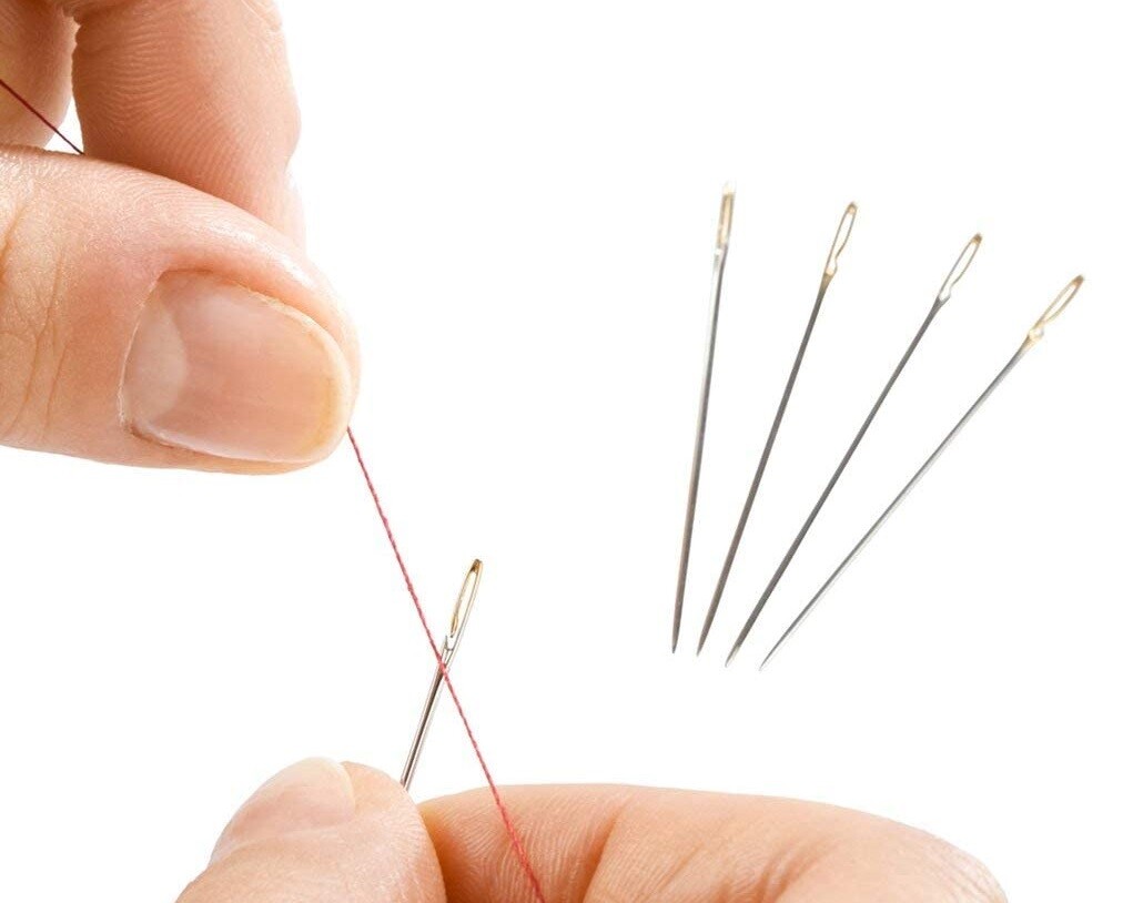 12er Set Selbsteinfädelnde Nähnadeln mit Goldöhr Zaubernadeln Nadeln ...