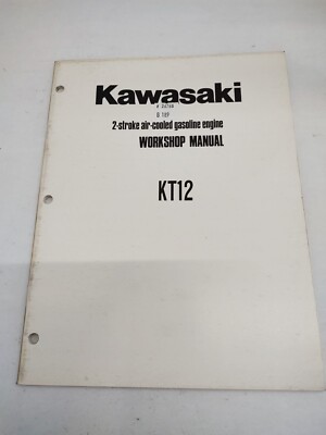 Kawasaki KT12 2-Stroke Air Cooled Gasoline Engine Workshop Manual ...
