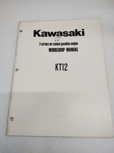 Kawasaki KT12 2-Stroke Air Cooled Gasoline Engine Workshop Manual ...