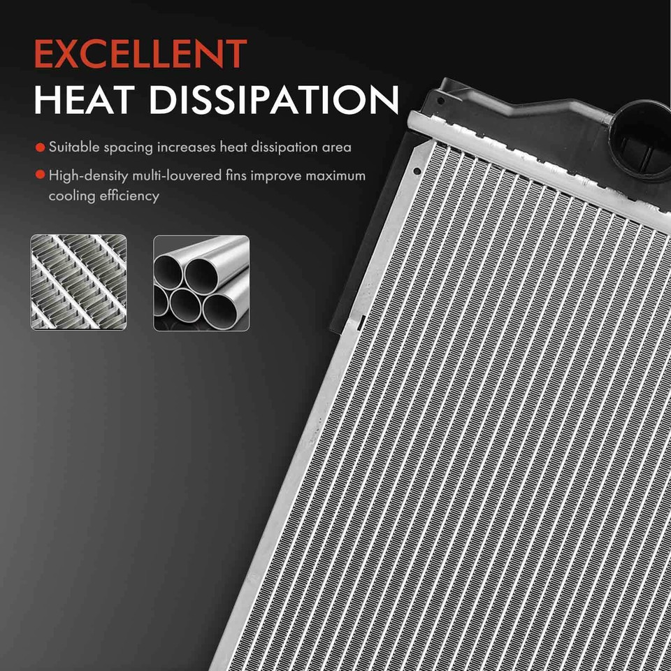 Radiator with Trans Oil Cooler for Freightliner MT45 1998-2011 MT55 ...