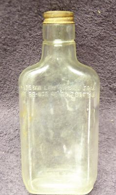 Vintage Ball Liquor or Whiskey Half-Pint Glass Bottle with Steel Cap | eBay