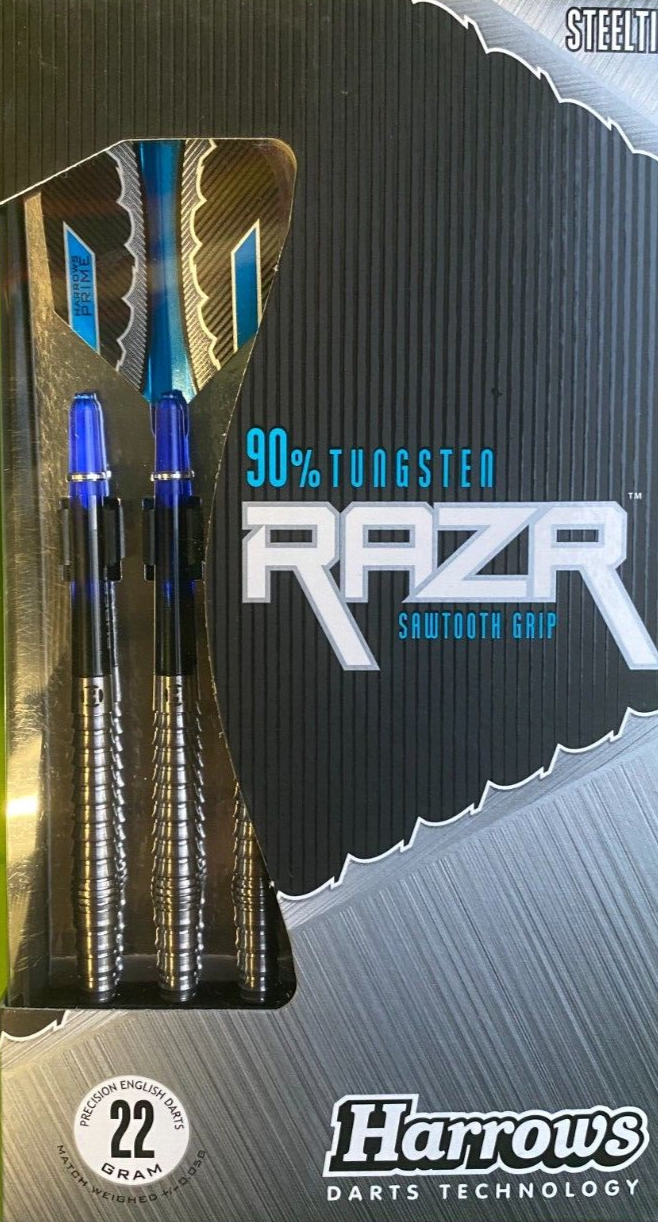 Harrows Darts RazR Bulbous Steel Tip 90% Tungsten Darts 22g | 24g | eBay