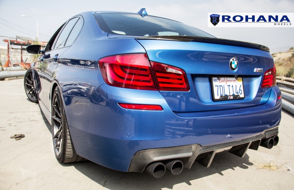 20” ROHANA RFX2 MATTE BLACK CONCAVE WHEELS FOR BMW F82 M4 20X9 AND ...