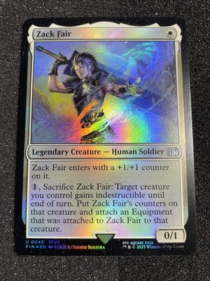 Zack Fair 0045 Final Fantasy Foil MTG English Magic The Gathering | eBay