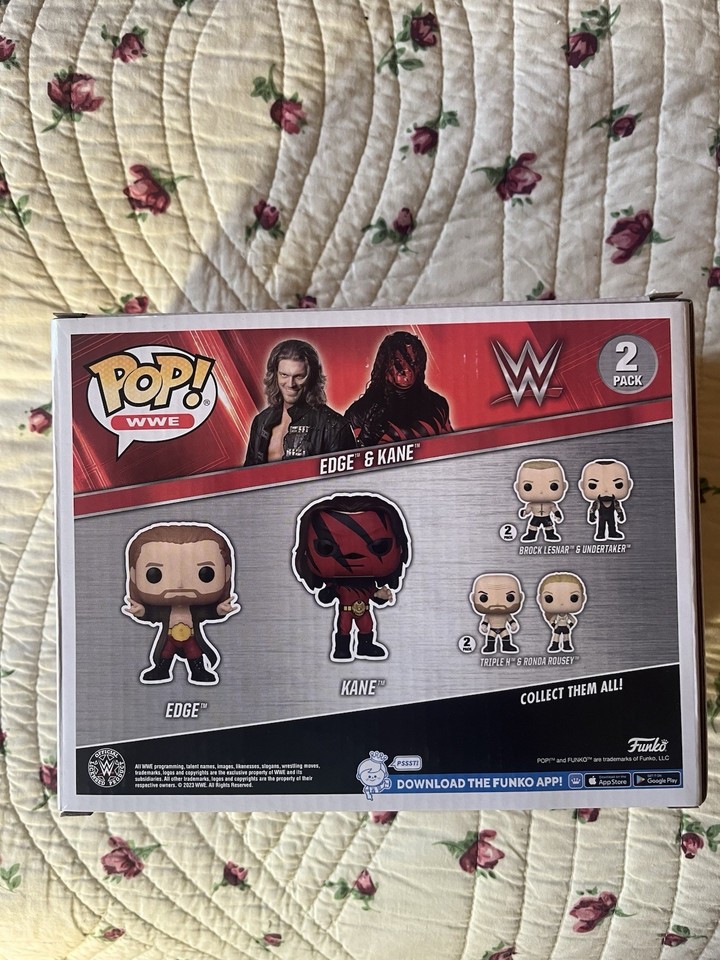 Funko Pop WWE 2 Pack EDGE & KANE | eBay