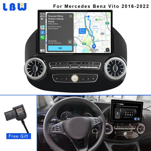 Android Car GPS 13.3'' 4+32G Radio Video Player For Mercedes Benz Vito ...