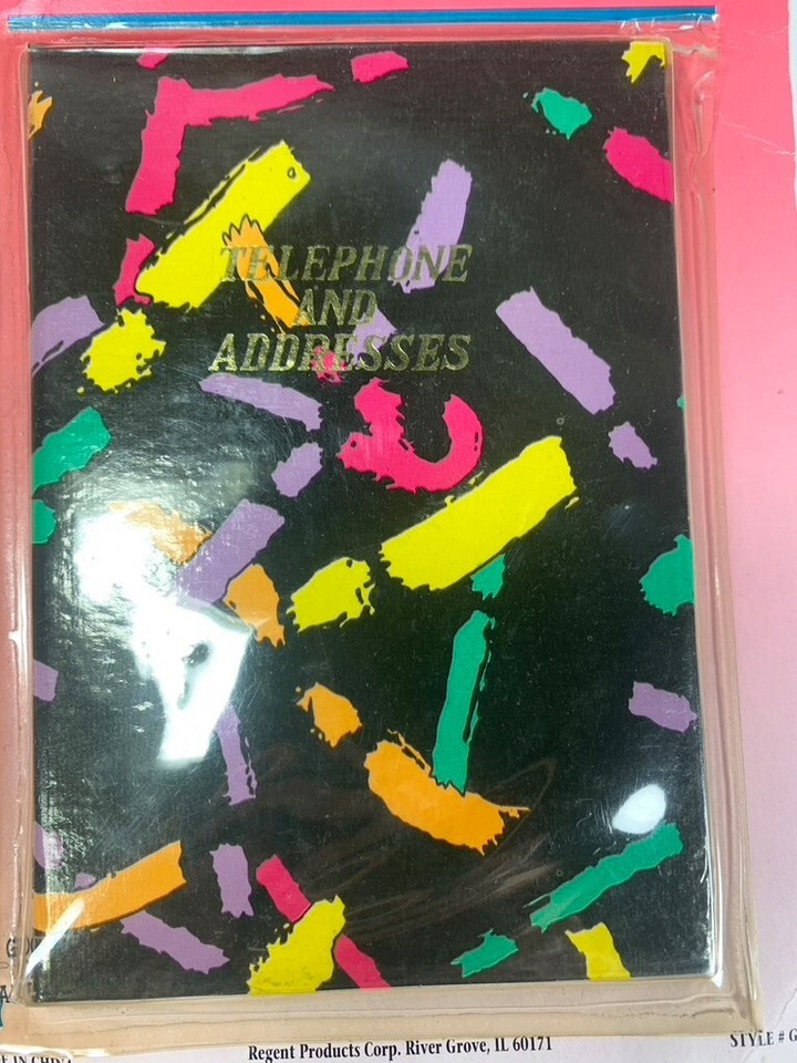 VTG 80s 90s Retro Address Phone Book Good Old Value Promotion- New | eBay