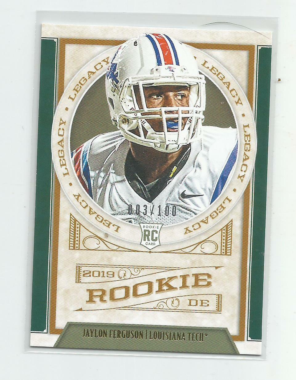 2019 Panini Legacy JAYLON FERGUSON Green 003/100 | eBay