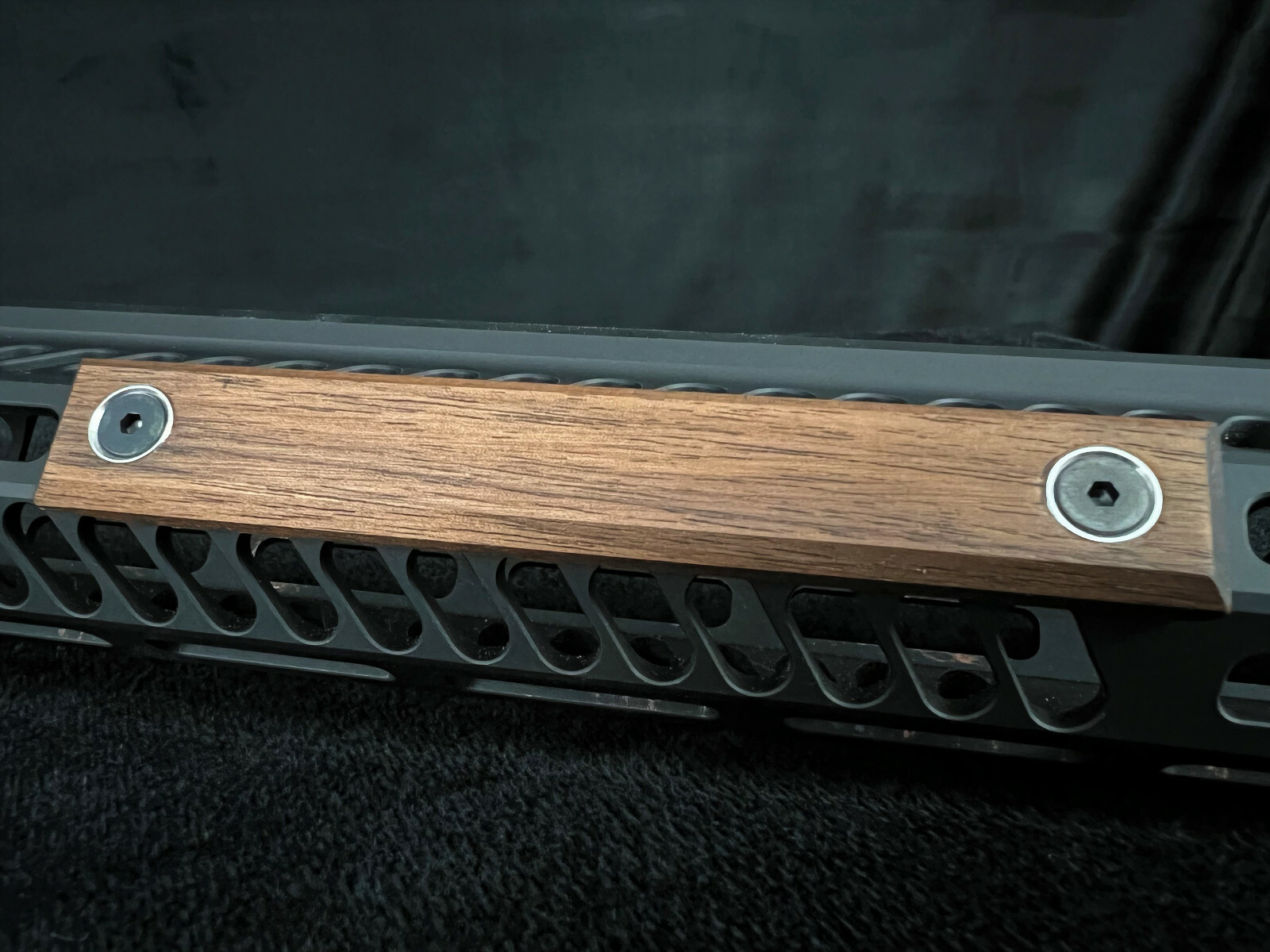 Hard Wood Rail Cover for M-Lok and KeyMod Rail, Walnut, Hand Crafted ...