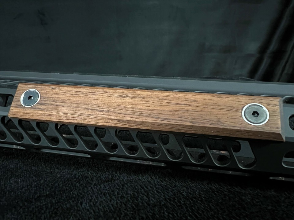 Hard Wood Rail Cover for M-Lok and KeyMod Rail, Walnut, Hand Crafted ...