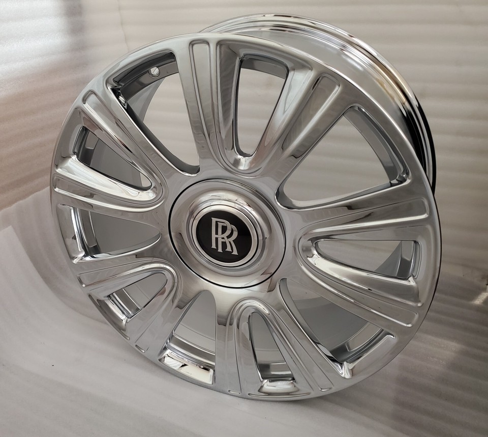 Original 21" Rolls Royce OEM Wheels Chrome Rims Ghost Wraith Dawn ...