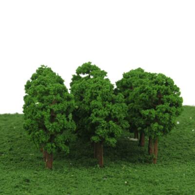 Pack 20 Plastic Model Tree, Forest Greenery Plants N Gauge Building ...