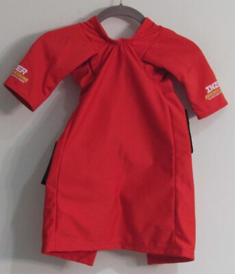 Inzer H.D. Bench Shirt Size 40 Red 3/4 Open Back With 2 Adjustable ...