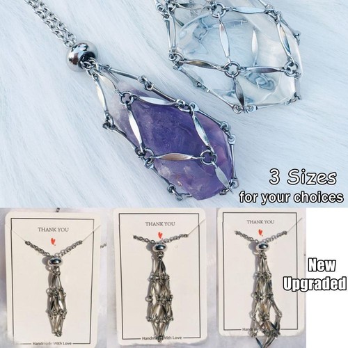 Stainless Steel Crystal Net Metal Necklace Chain Necklaces Women Men | eBay