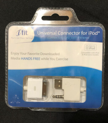 iFIT iPOD HANDS FREE UNIVERSAL CONNECTOR FITNESS CARDIO WORKOUT GOLDS ...
