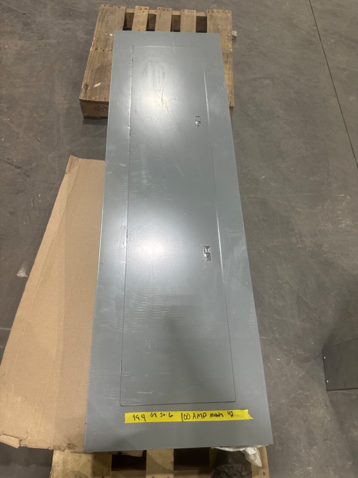 SQUARE D 100 AMP NQ MAIN PANEL PANELBOARD 208V 120V BREAKER 3 PHASE 4 ...