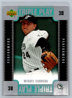 Miguel Cabrera 2007 Upper Deck Triple Play Performers #TP-MC Marlins | eBay