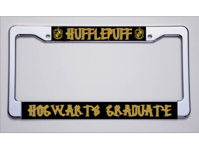 HARRY POTTER FANS! "HUFFLEPUFF/HOGWARTS GRADUATE" LICENSE PLATE FRAME ...