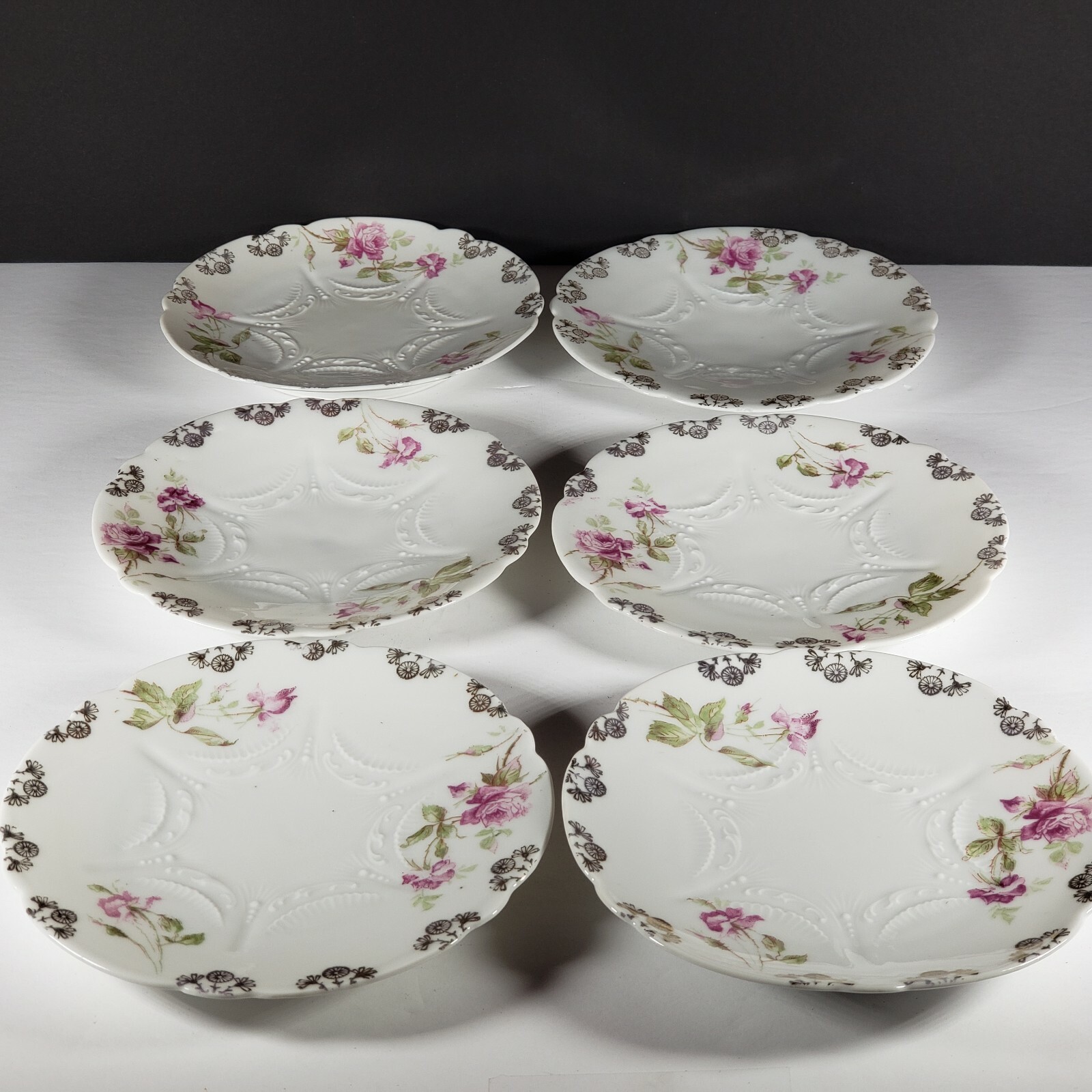 Vintage Weimar Germany Flowers Deseet/Salad 6 Plates *Tea Party ...