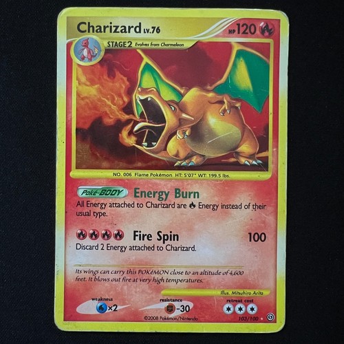 Charizard Stormfront Holo Card 103/100 Secret Rare Pokemon TCG HP | eBay