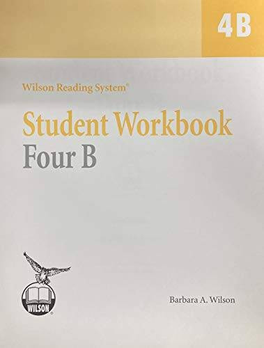Wilson Reading System - Student Workbook Four B - Paperback - VERY GOOD ...