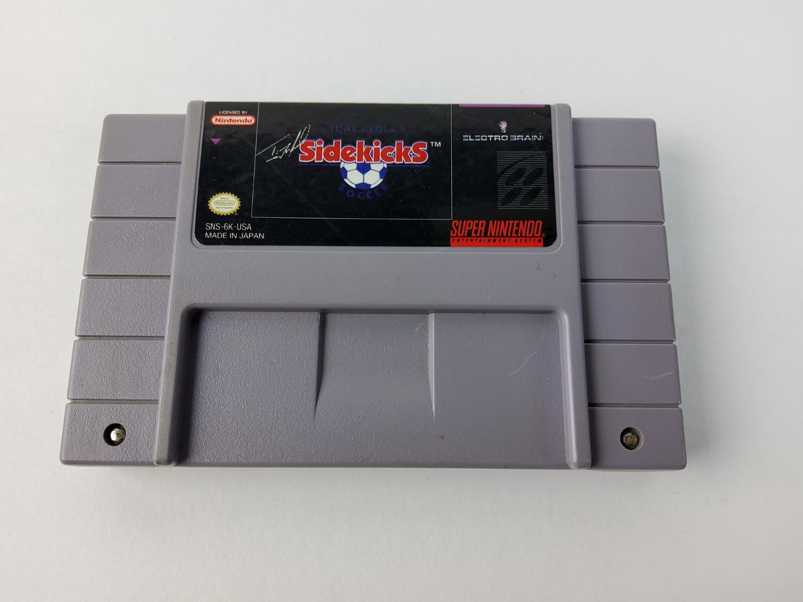 Tony Meola's Sidekicks Soccer (Super Nintendo SNES, 1993) Authentic ...