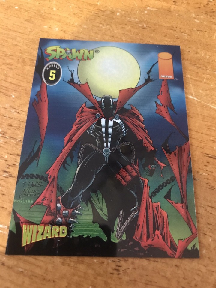 SPAWN/AL SIMMONS Double-Sided Wizard Foil PROMO Card #5 - 1996! | eBay