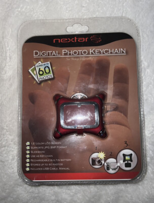 NEXTAR Digital Photo KeyChain 1.5” Color LCD Screen Up To 60 Photos NIB ...