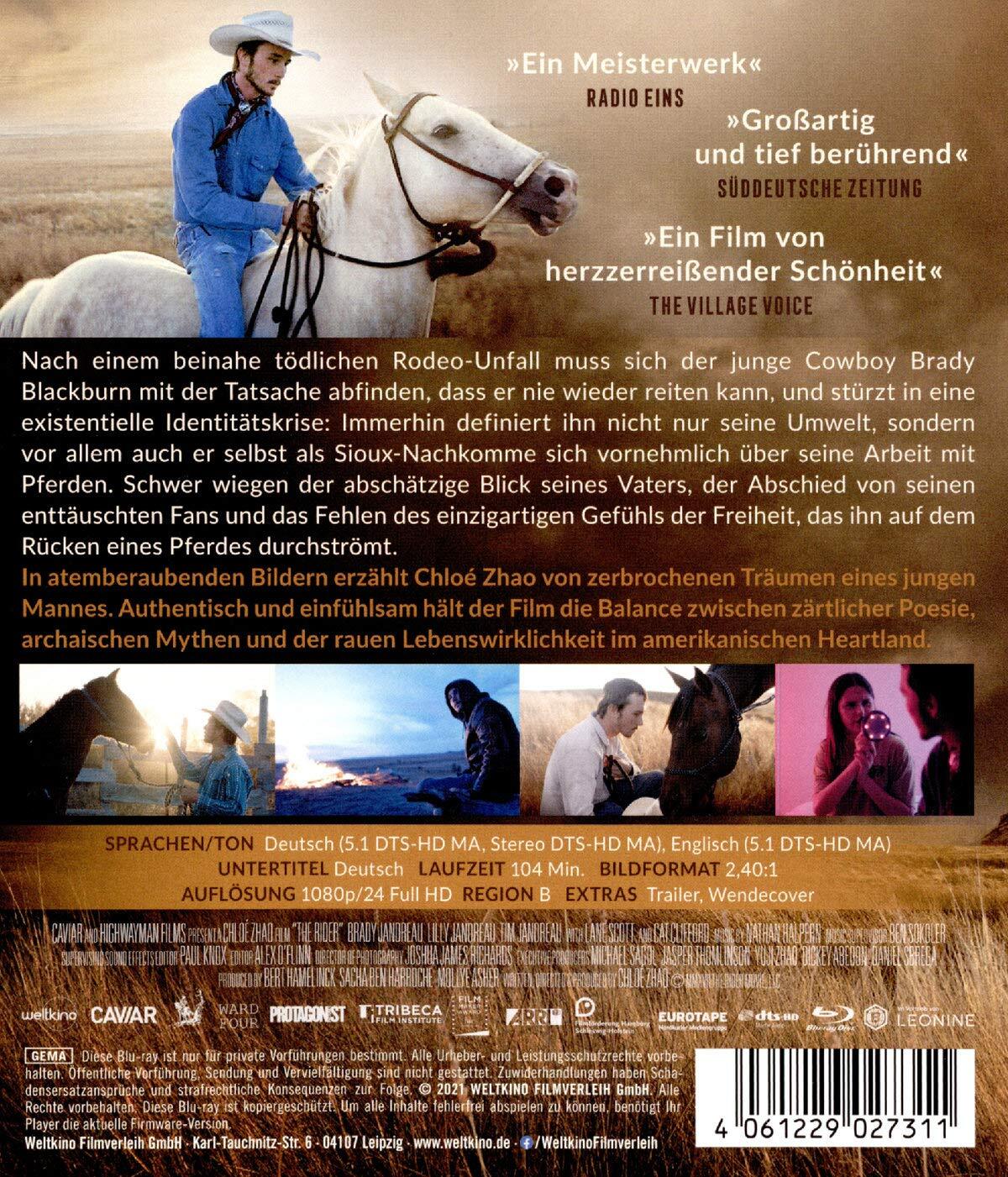 The Rider [Blu-ray] (Blu-ray) Jandreau Brady Tim Lilly Clifford Cat ...