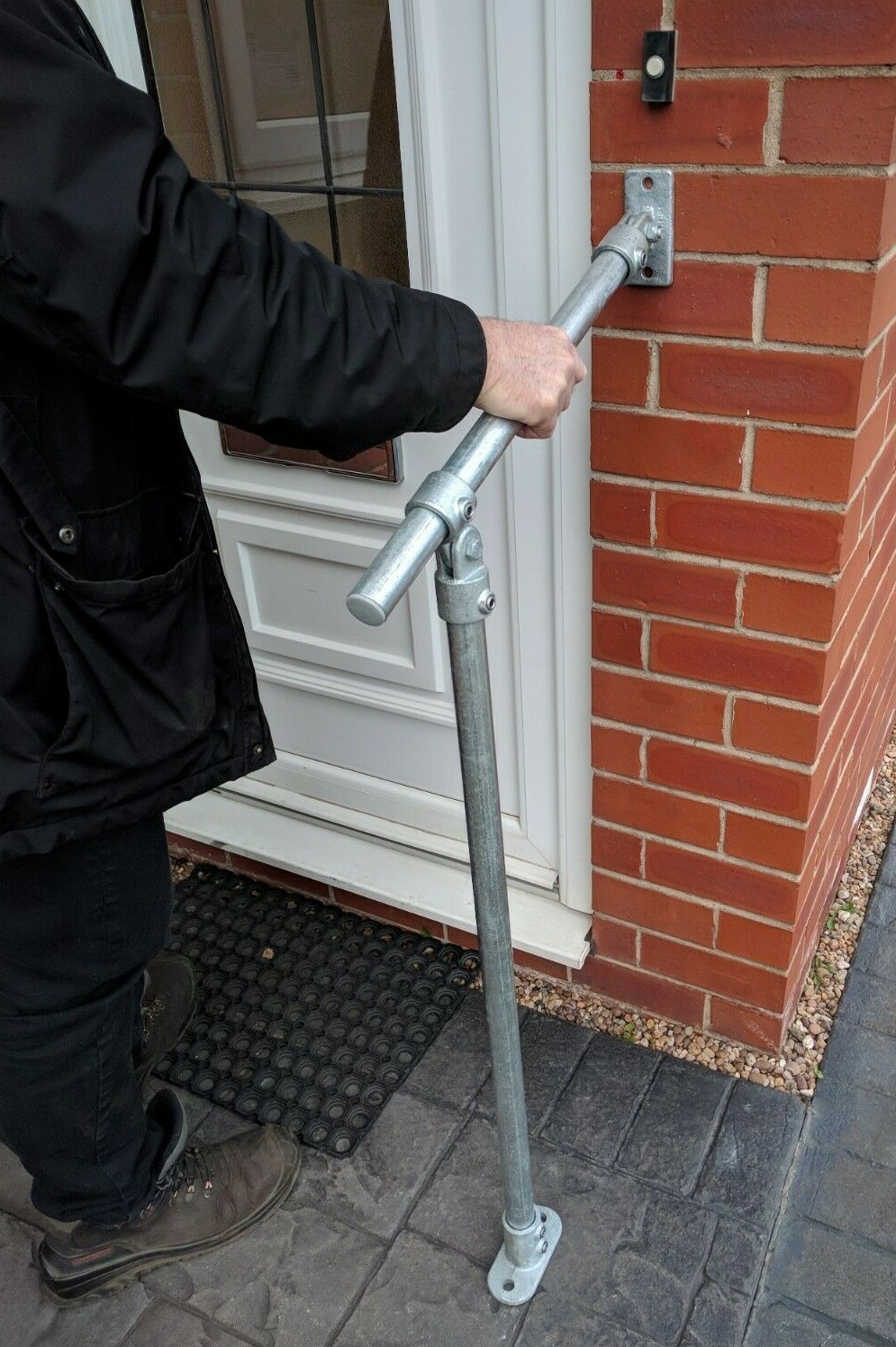 Mobility Rail Outdoor Disability Handrail Step Access Adjustable Grab ...