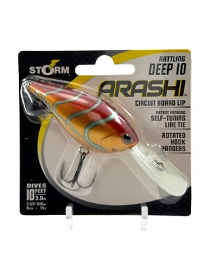 STORM LURES RATTLING DEEP 10 ARASHI Fishing Lure • ADP10868 RUSTY CRAW ...