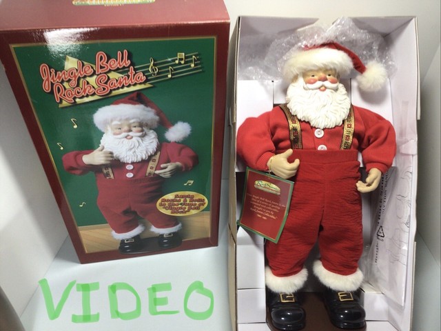 Rock Santa Collectibles Jingle Bell Rock Animated Santa Claus for sale ...