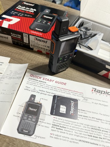 Rapid Radios G1 Push-to-Talk Nationwide Walkie Talkies – 2 Pack ...