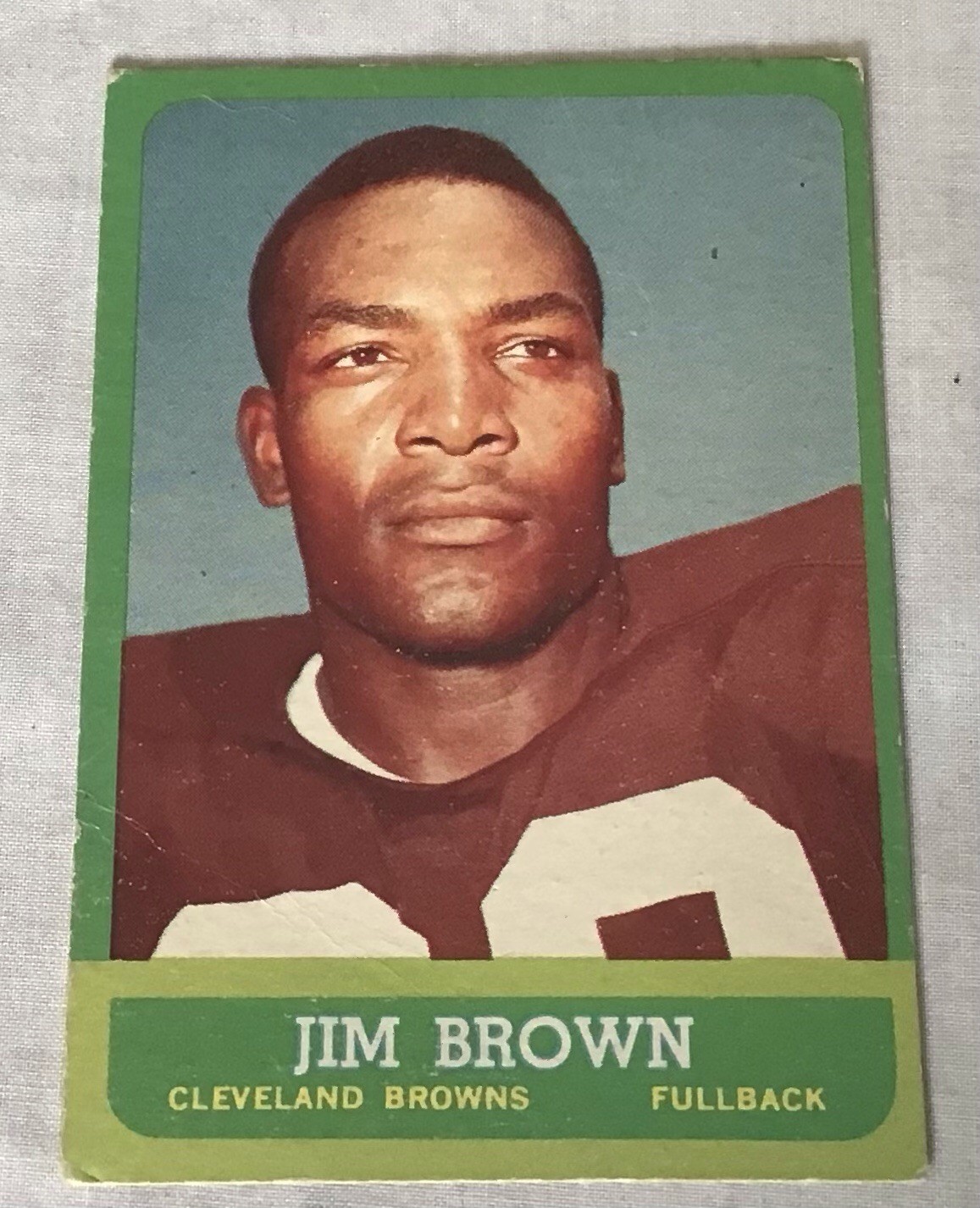 1963 Topps Football Card Jim Brown Cleveland Browns Card #14 VG | eBay