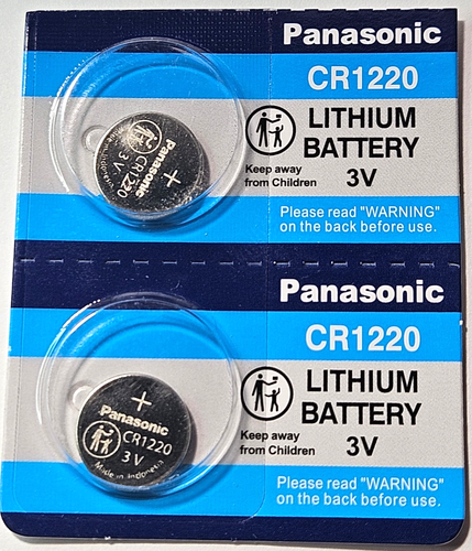 CR1220 PANASONIC 2PK 3V LITHIUM DL1220 ECR1220 (GREAT EXP 12/33) FREE ...